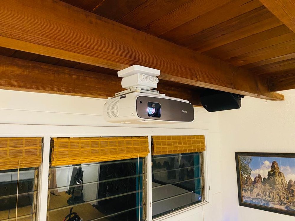 Projector installation with the sound system and network system - Installation King Projects